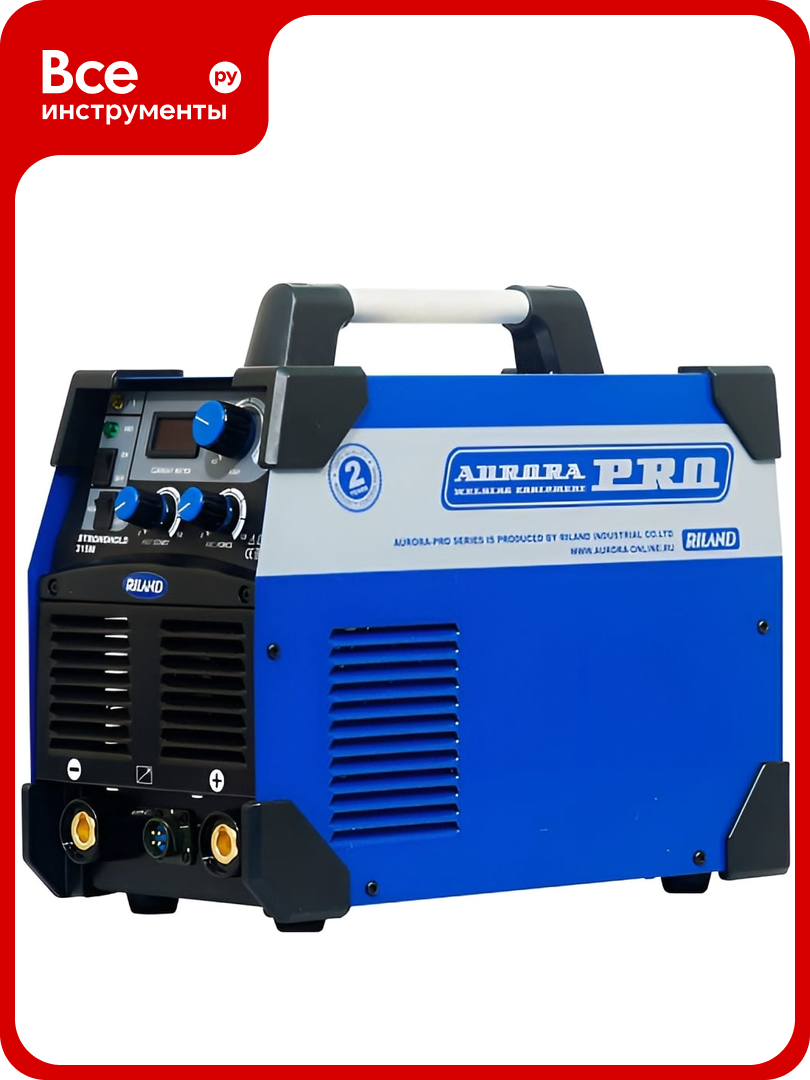 Cварочный инвертор Aurora STRONGHOLD 315M 17836 профессиональный с горячим стартом, форсажем дуги и защитой