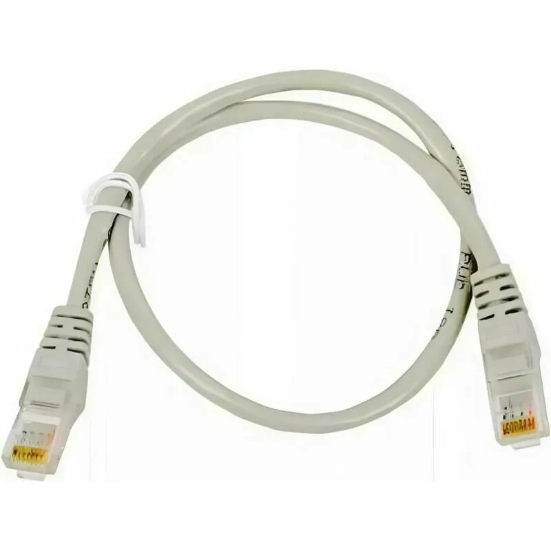 Патч-корд ExeGate UTP-RJ45-RJ45-C6-CU-0,5M-GY, категория 6, 0,5 м