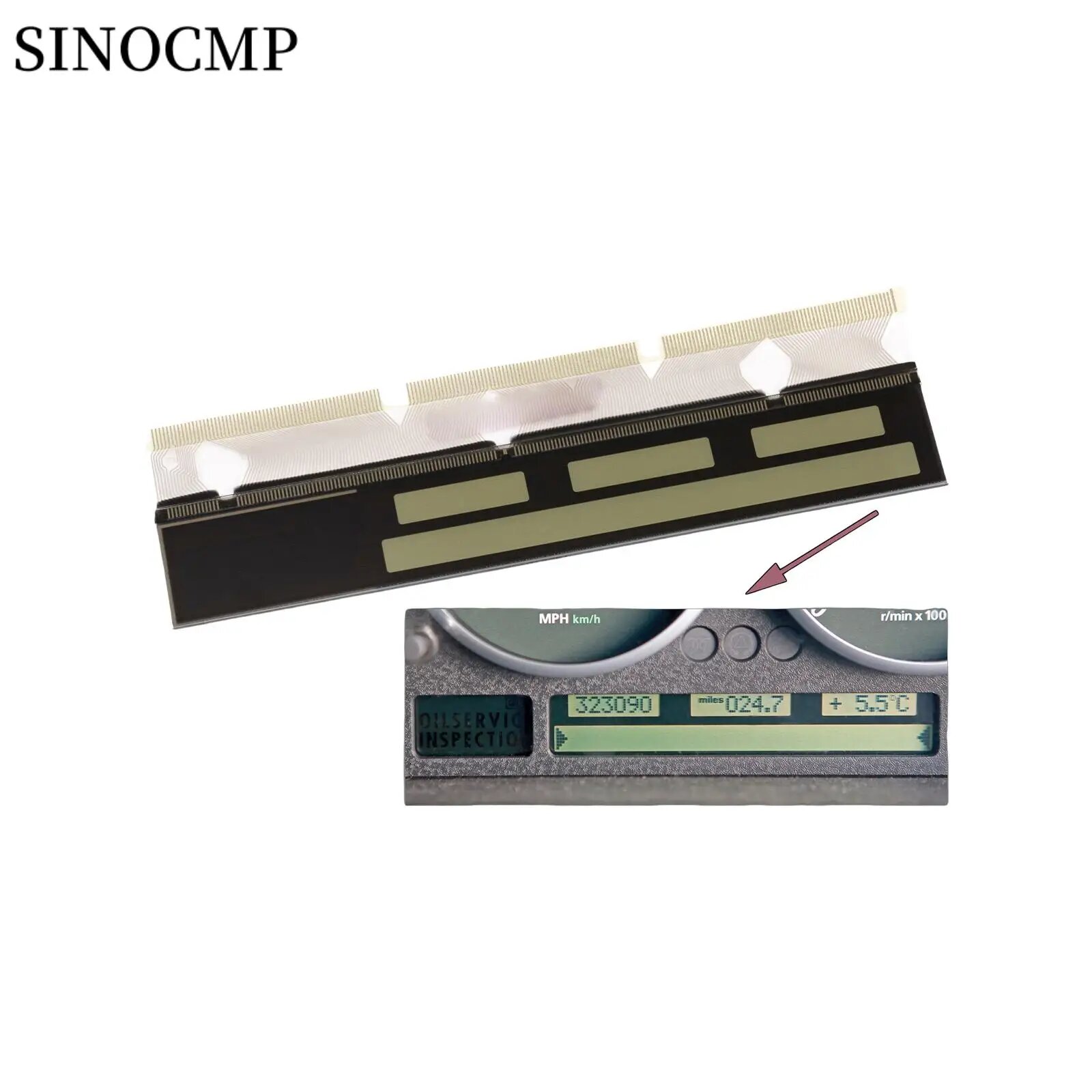 Автомобильный приборный панель, ЖК-дисплей AC502390PVA YAC002380PYA YAC501210PVA YAC501200PVA для Range Rover III LM L322 2002-2005