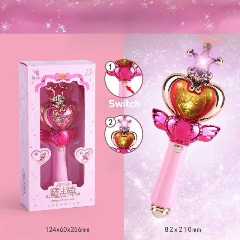 Розовая волшебная палочка Sailor Moon, 82x210 мм