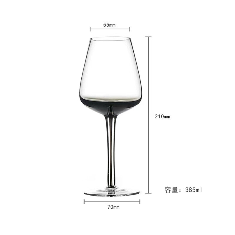 Серые хрустальные бокалы для вина, фужеры для шампанского, янтарные винные кубки, элитные аксессуары для вина,