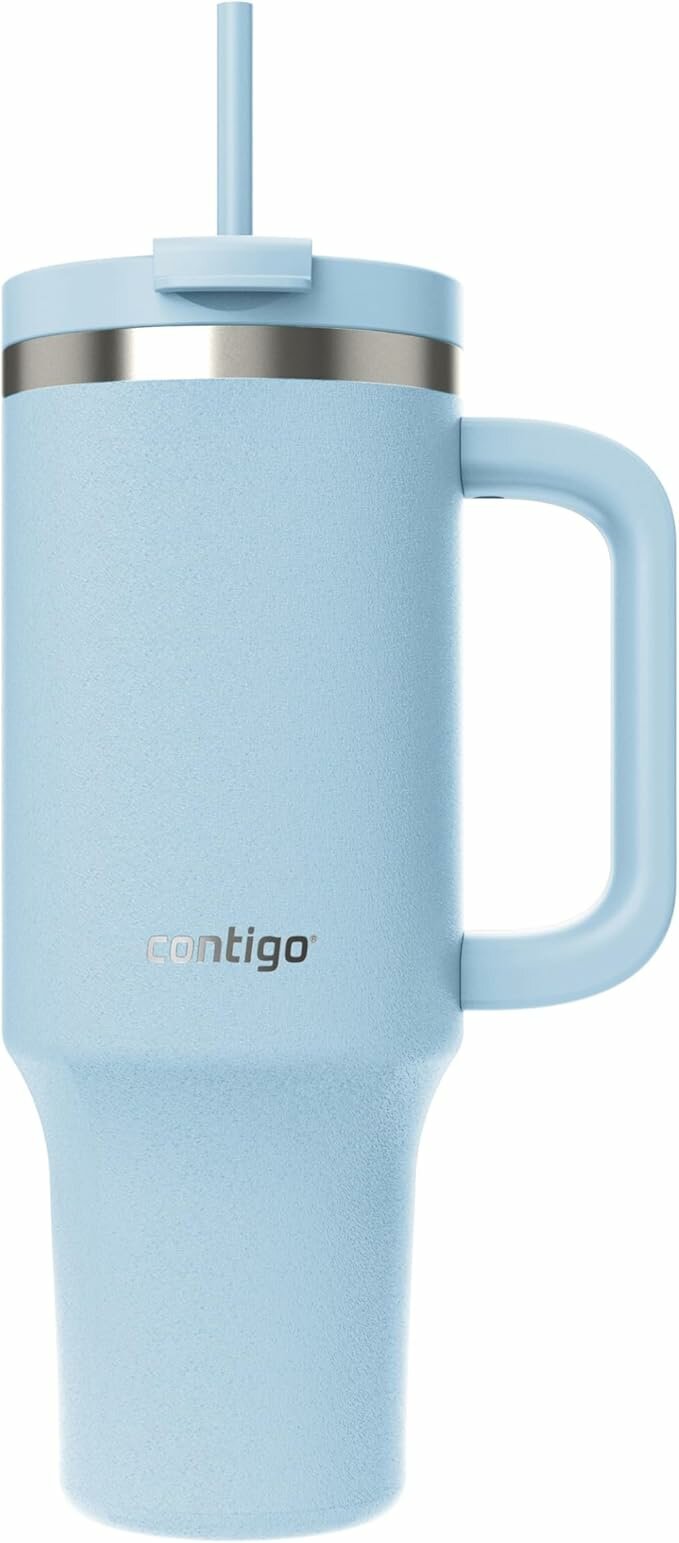 Термокружка Contigo Streeterville из нержавеющей стали 1.2 л с вакуумной изоляцией, цвет голубой