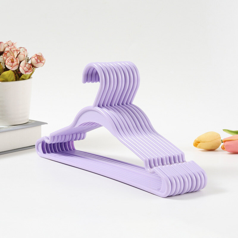 Детская пластиковая вешалка с нескользящим покрытием, пурпурный цвет, 30 см длина для мокрого и сухого использования,