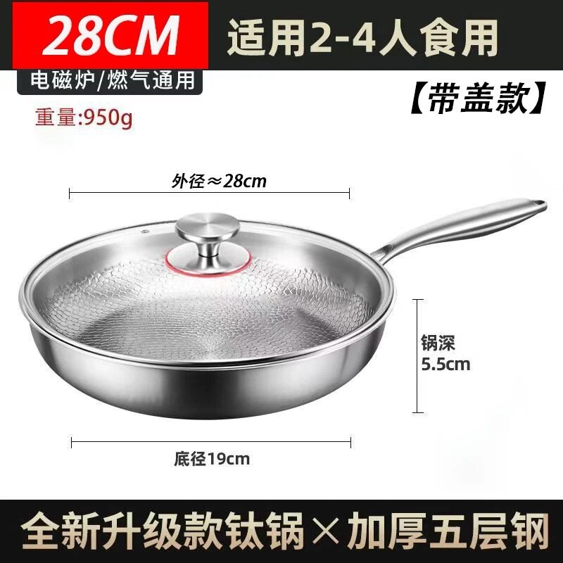 Сковорода "IKEA", из нержавеющей стали, с антипригарным покрытием, 22-32 см