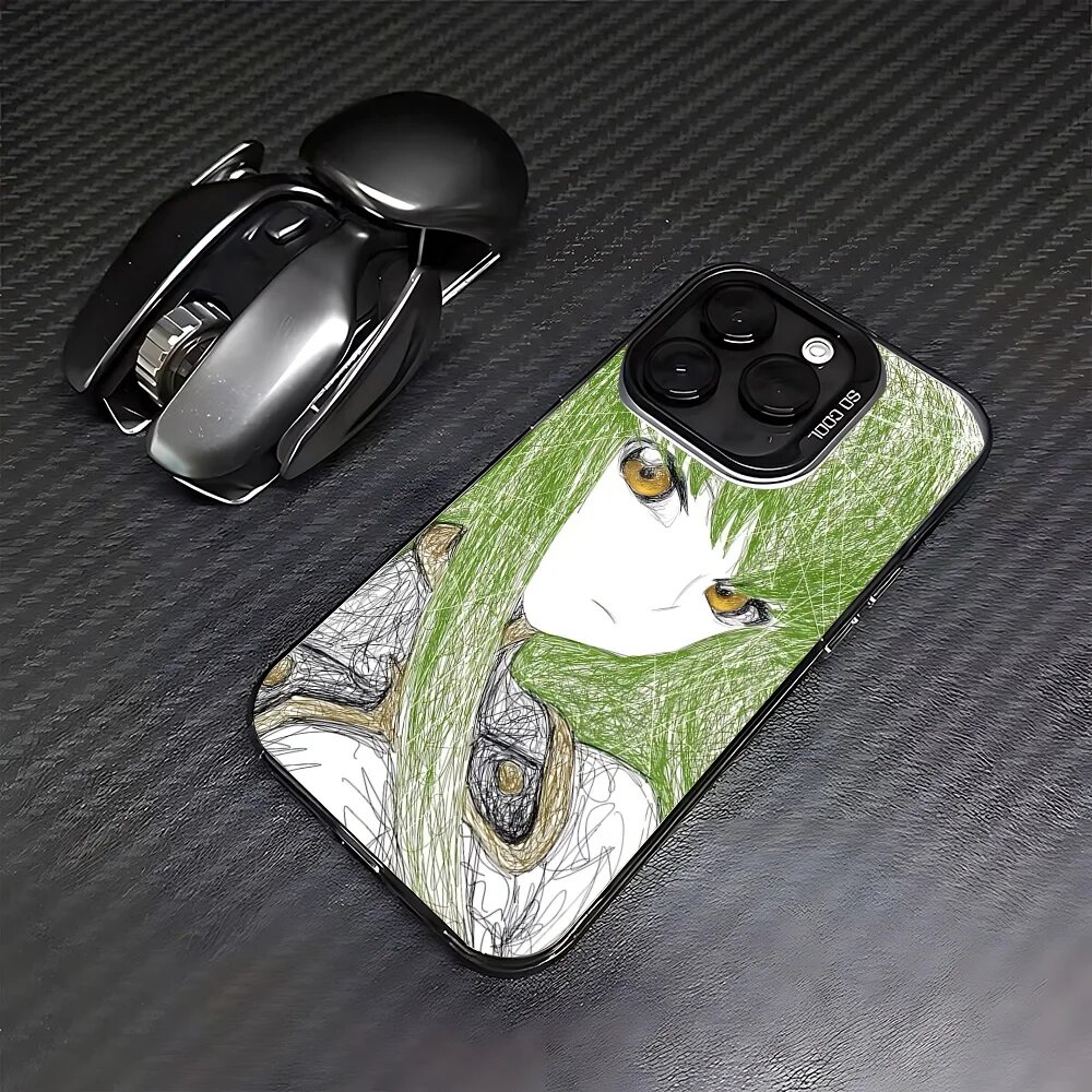 Роскошный чехол для телефона с дизайном «Код Гиас» для iPhone 17, Black-LMH052718, For iphone 17 Pro