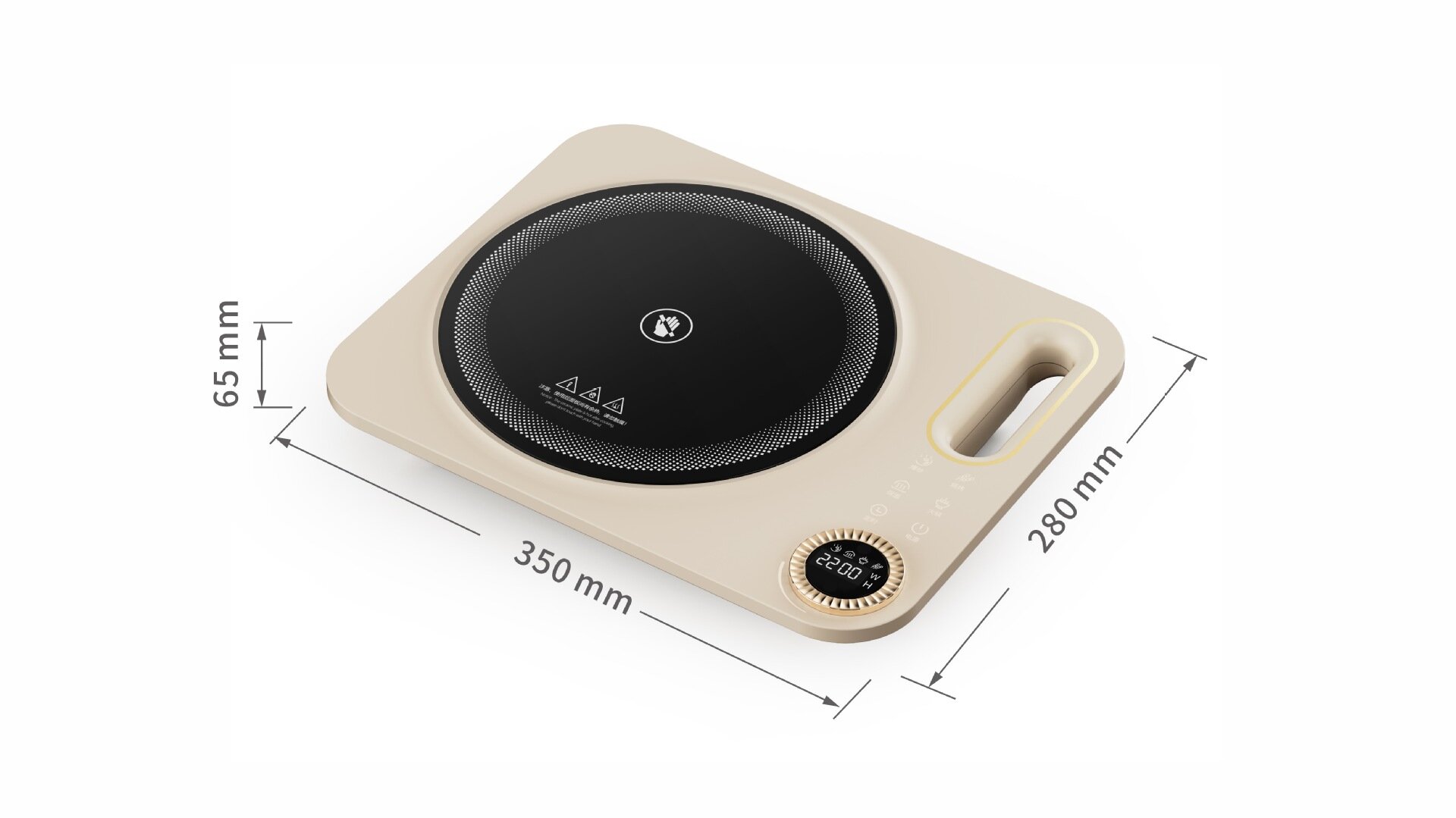 Электрическая керамическая плита для домашнего использования, многофункциональная, мощностью 3500 Вт, с таймером, совместима со всеми типами посуды, подходит для жарки, приготовления в горячей кастрюле и общего приготовления пищи.