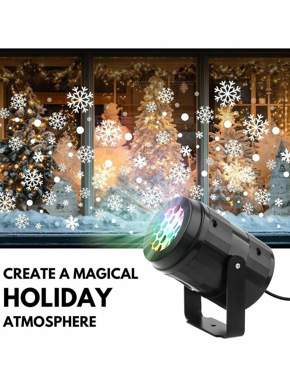 Новогодние снежинки наружные проекционные огни