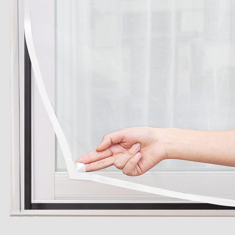 Магнитная сетка для окон PP Nano, невидимая москитная сетка, самозакрывающаяся магнитная сетка для дома