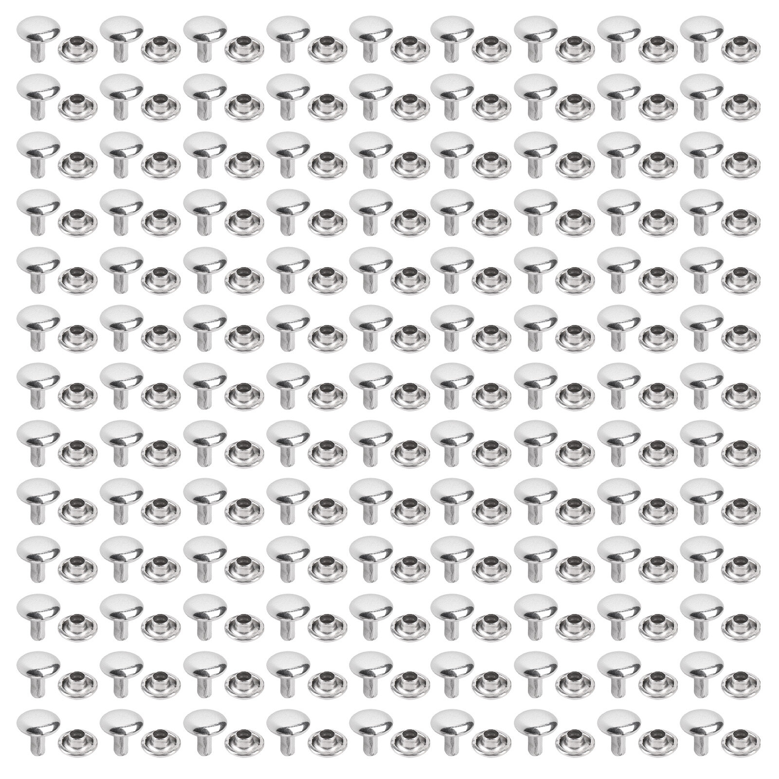 500 шт. набор двусторонних заклепок из нержавеющей стали с круглым верхом, кожаный набор заклепок для рукоделия, одежды, сапог, сумок