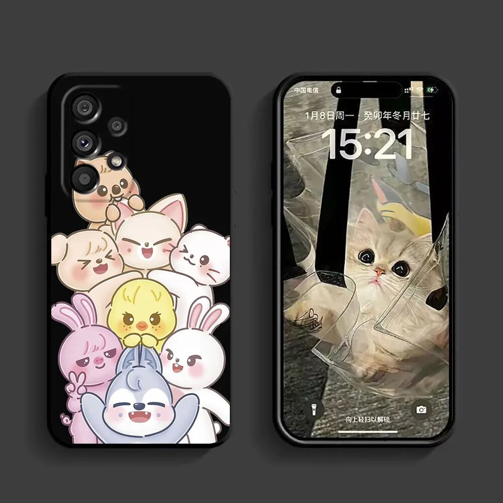 Чехол для телефона Kpop Stray-kids S-skzoo для Samsung M16 M33 M53 примечание 8 10 20 A02 A03S A04 A05 A05S A06 A12 A13 A14 A15 A16 A21S ZBMFBLA02, Samsung A144G5G