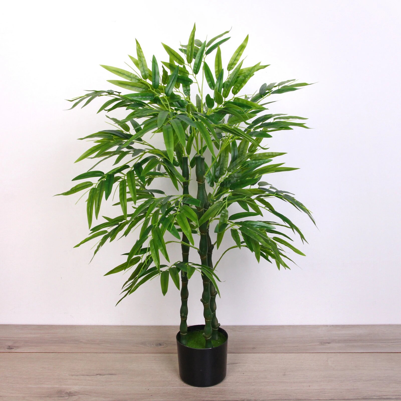 Искусственное дерево «Бамбук» 110 см в горшке, пластик, цвет зелёный, для декора интерьера