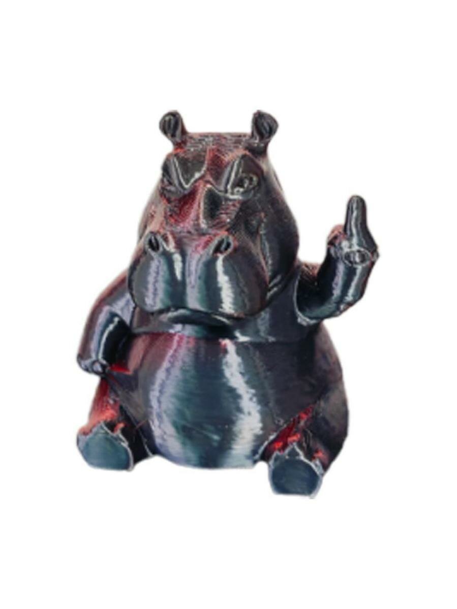 Симпатичная декоративная статуэтка бегемота