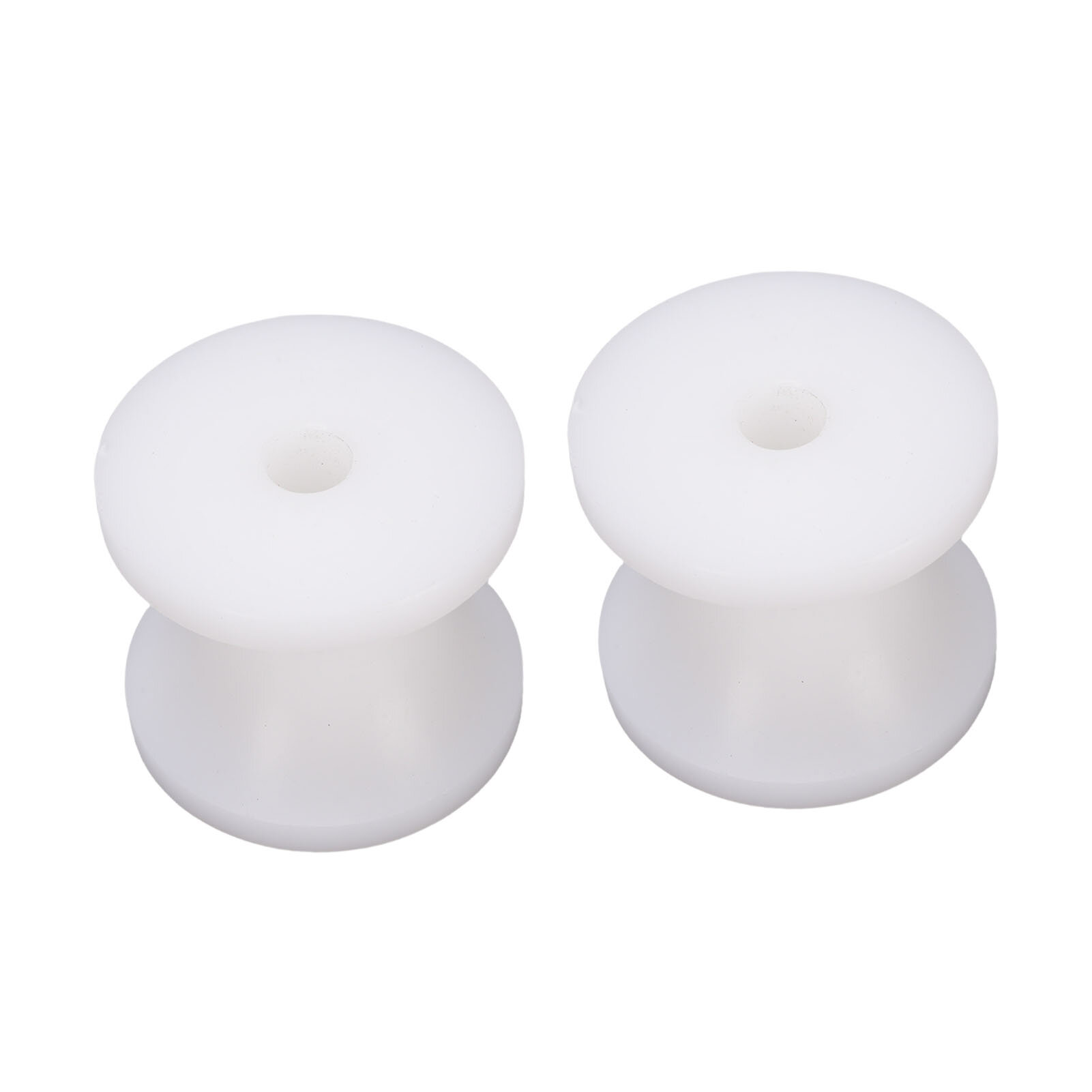 2ШТ Ролик Прицепа Для Лодки 1.97x1.69in Белый Носовой Нейлоновый Стопорный Колокол для Яхт, Спасательных Шлюпок, Моторных Лодок