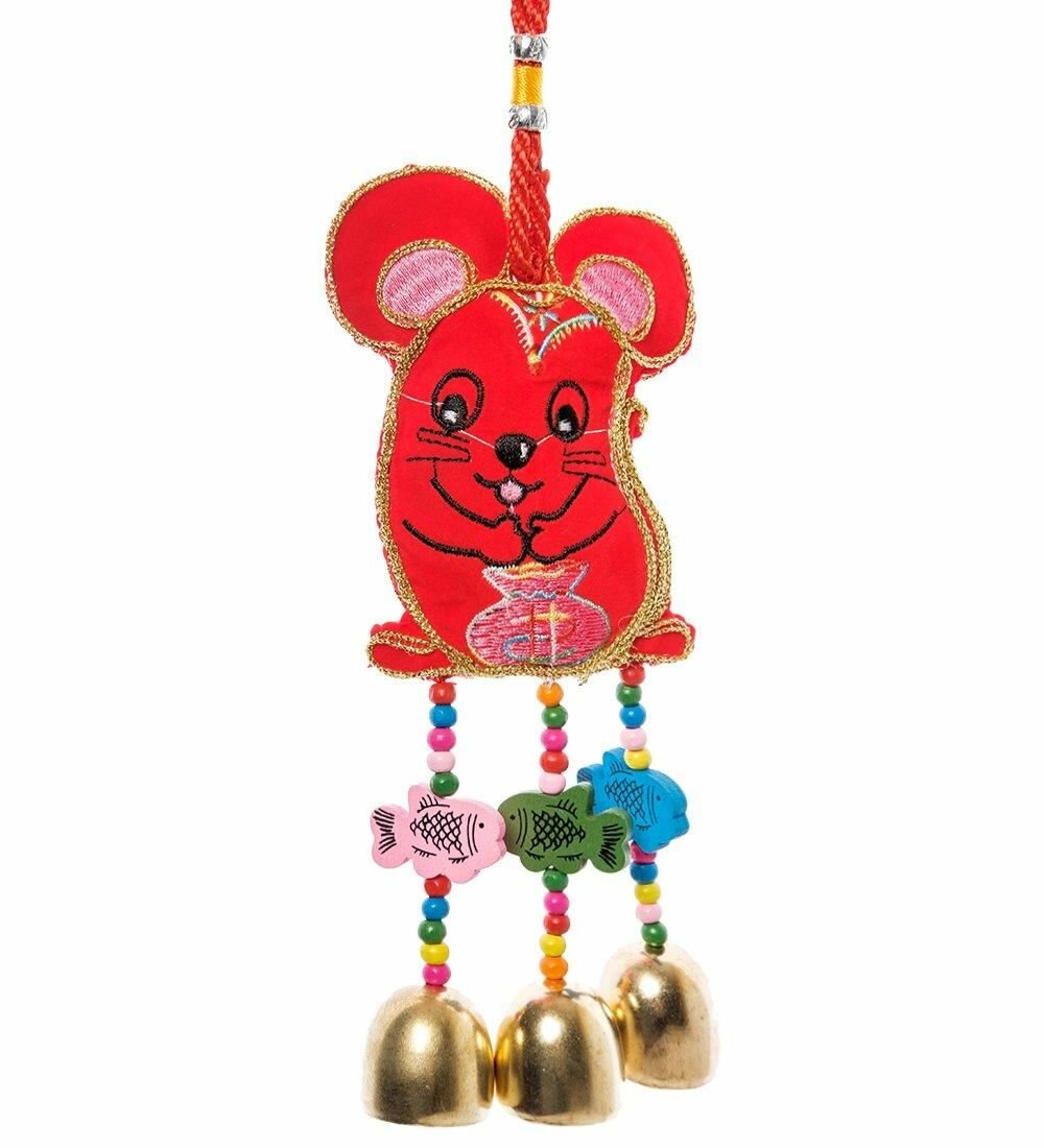 Подвесной колокольчик Мышка A2139127 разностор