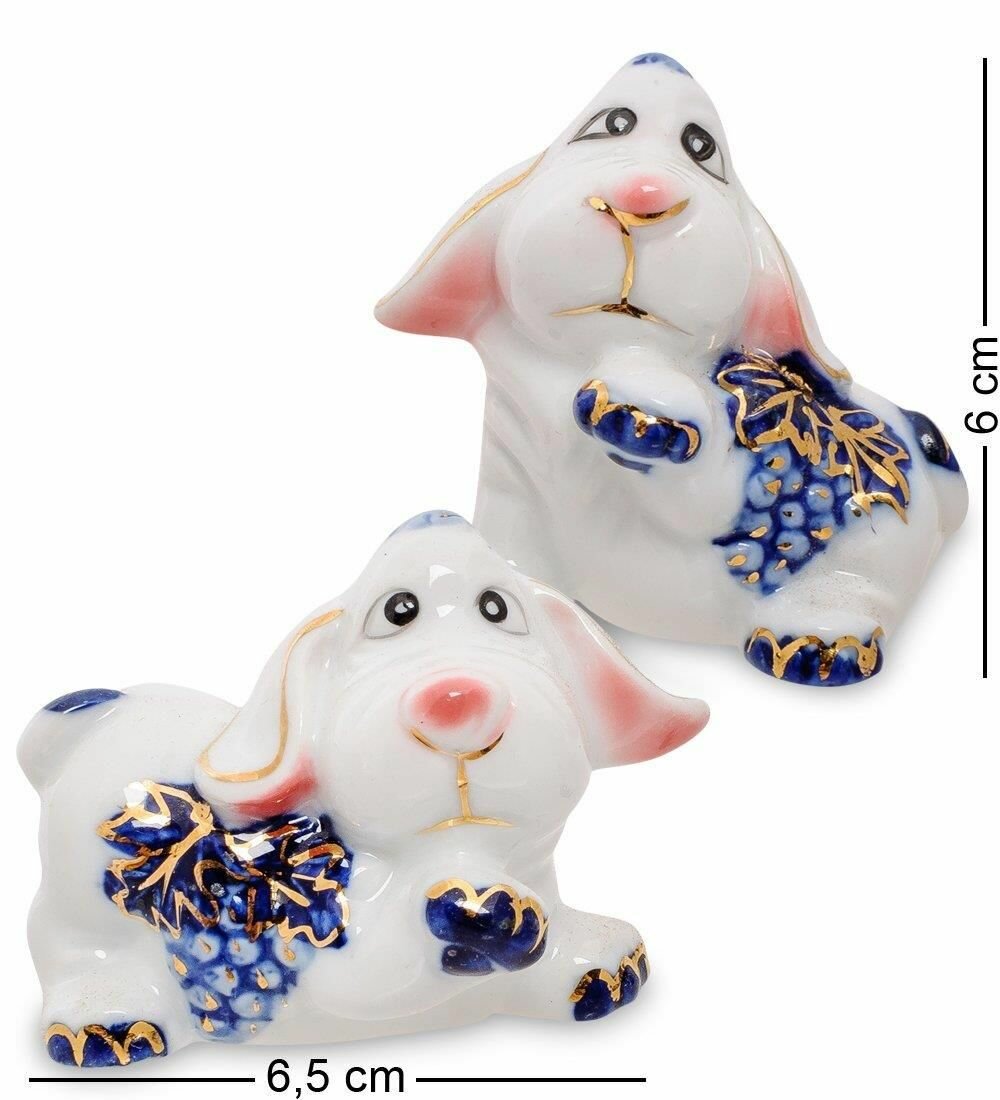 Фигурка Две собачки 3,5' син. (GE) A560010 разностор