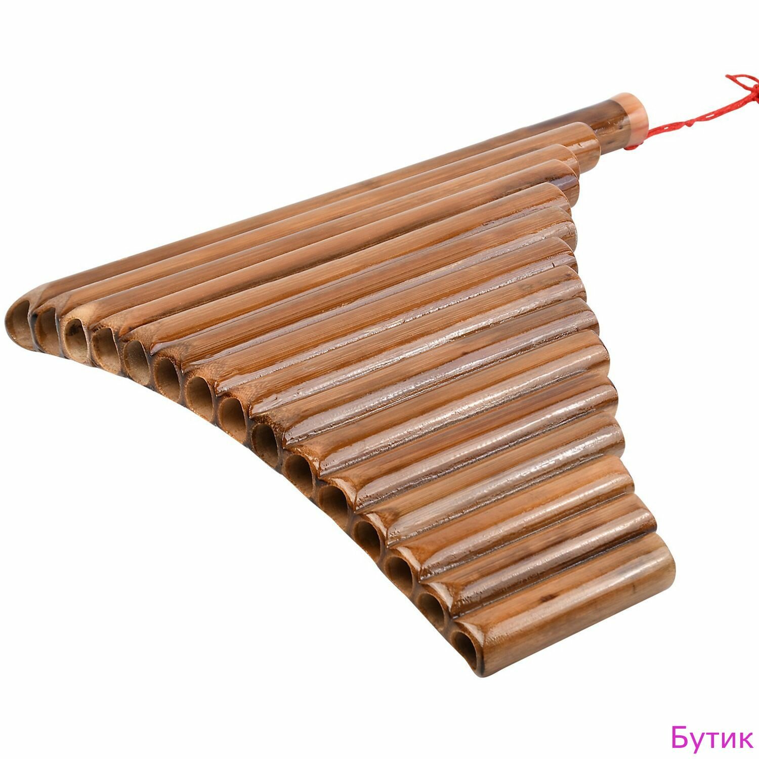 Флейта пана 15 трубок/ Сигнал G/музыкальный инструмент/Модель для правой руки