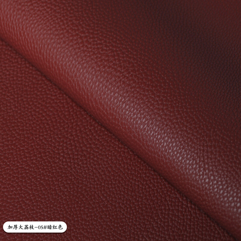 Утолщенная большая ткань из искусственной кожи с текстурой личи, мягкая кожа для диванов, материал для обуви, имитация искусственной кожи от фабрики