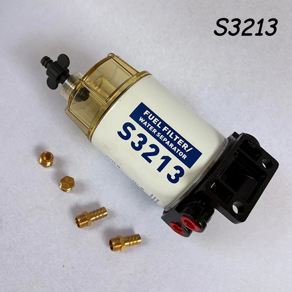 Подвесной Топливный Фильтр S3213 С Водоотделителем В Сборе Для Mercury Quicksilver OMC Marine Engine Boat 10 Micron Kit
