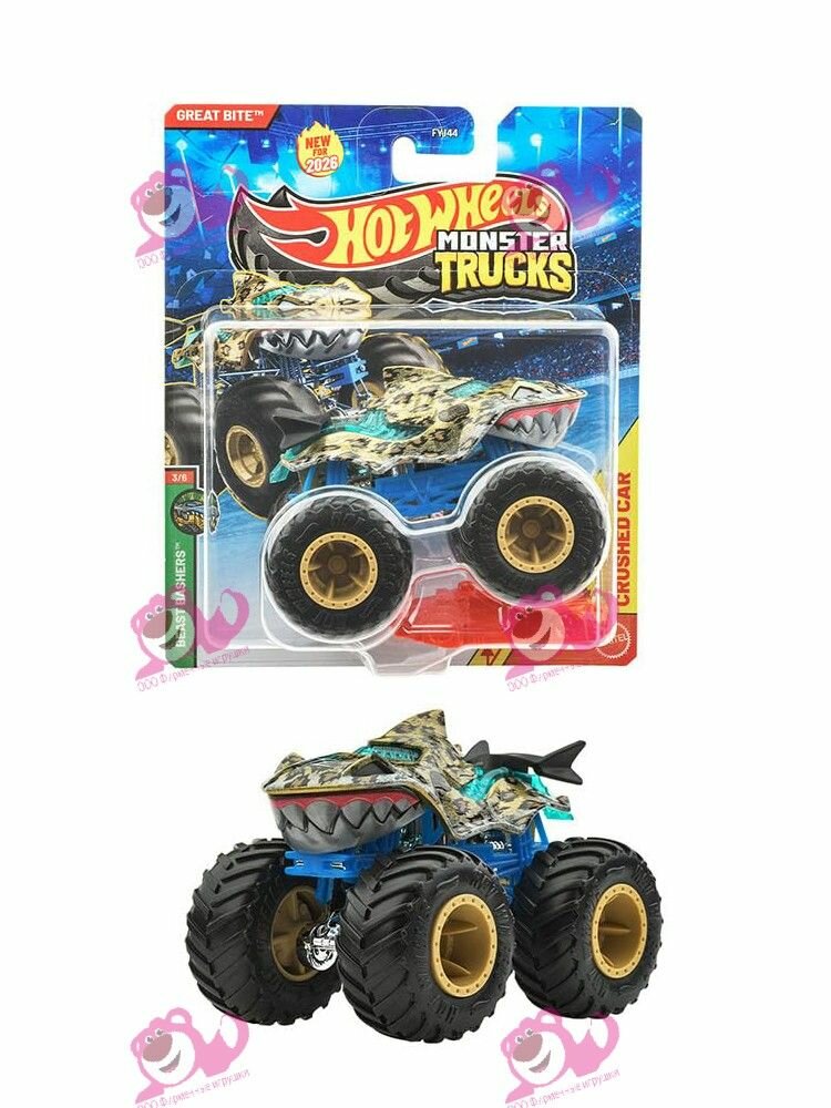 Машинка Mattel Hot Wheels Monster Trucks (Монстр трак)2026 FYJ44 Great Bite