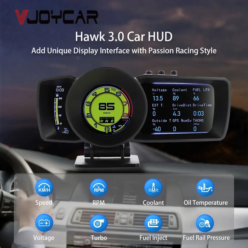 Автомобильный сканер VJOY Hawk 3.0 OBD2, английская версия