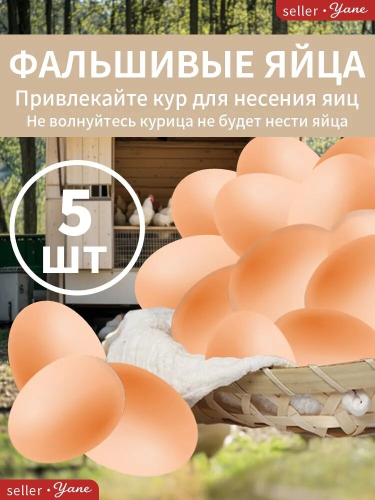 Подкладное яйцо для кур ветспектрум, 5 шт