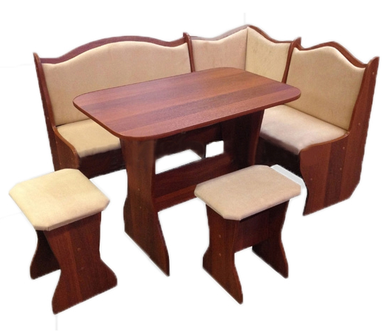 Кухонный уголок "Алёнка 2", из ЛДСП, обивка тканью, цвет итальянский орех