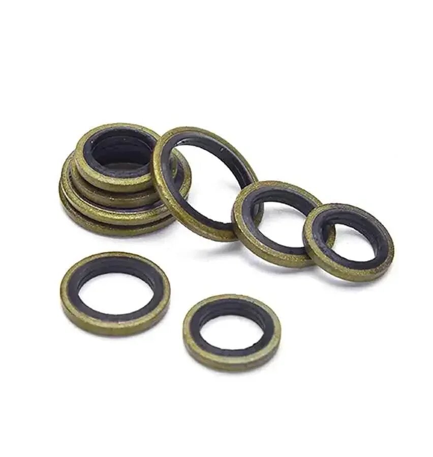 20 шт. уплотнительных шайб M4/5/6/8/10/12/13/14/15/16/17/18-60 мм, метрические, из NBR, самоконтрящиеся, для гидравлического масла