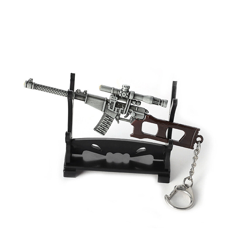 Креативный мини-пистолет 12 см брелок подвеска 98K металлическая модель AWM PUBG игра