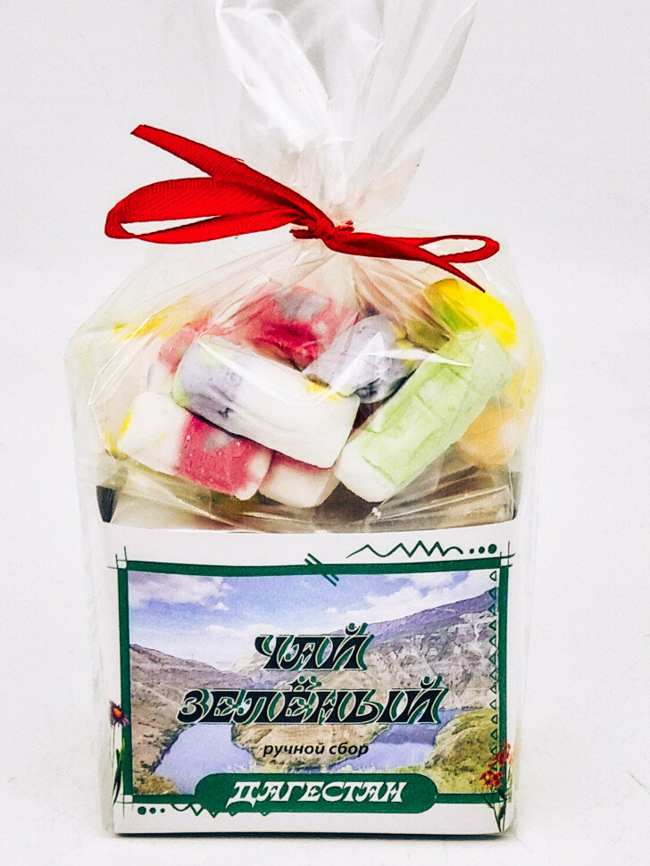 Чай зеленый ручной сбор 40гр + парварда 50гр Дагестан