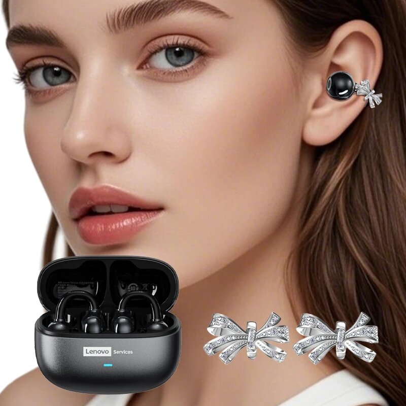 Lenovo LE302 Gray Bow Knot Bluetooth наушники