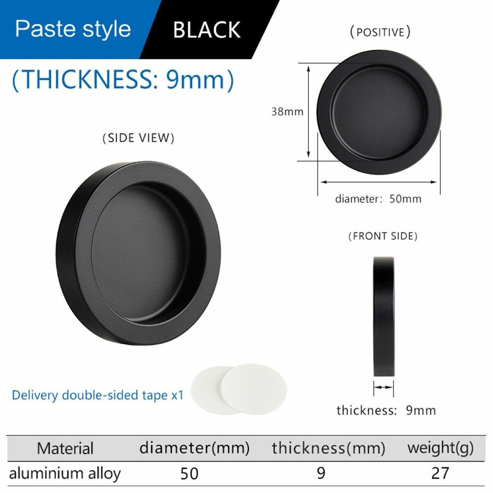 Ручка для раздвижной стеклянной двери шкафа, ручка из алюминиевого сплава для кухонной двери