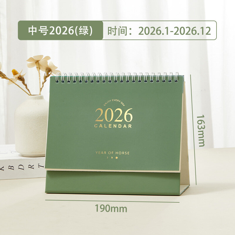 2026 Настольный календарь Новый простой стиль Календарь года лошади Ежемесячный календарь Креативный настольный орнамент Корпоративный бизнес Индивидуализация