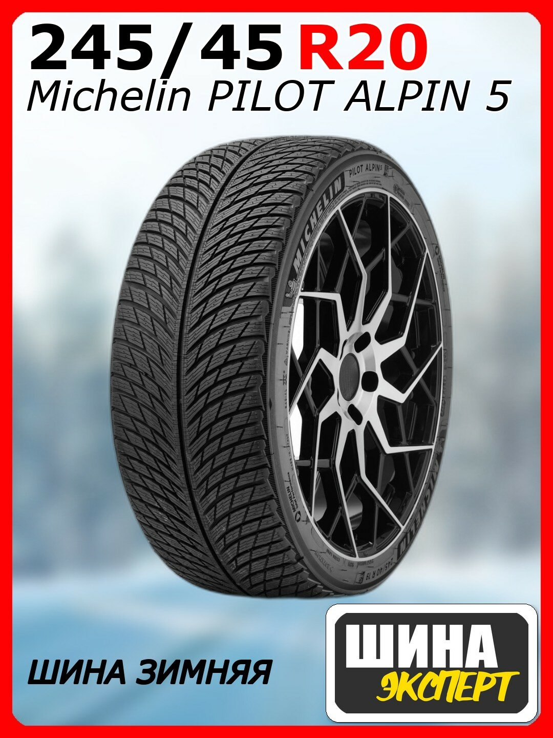Шина зимняя нешипованная Michelin 245/45/20 V 103 PILOT ALPIN 5 XL для легковых автомобилей 993792