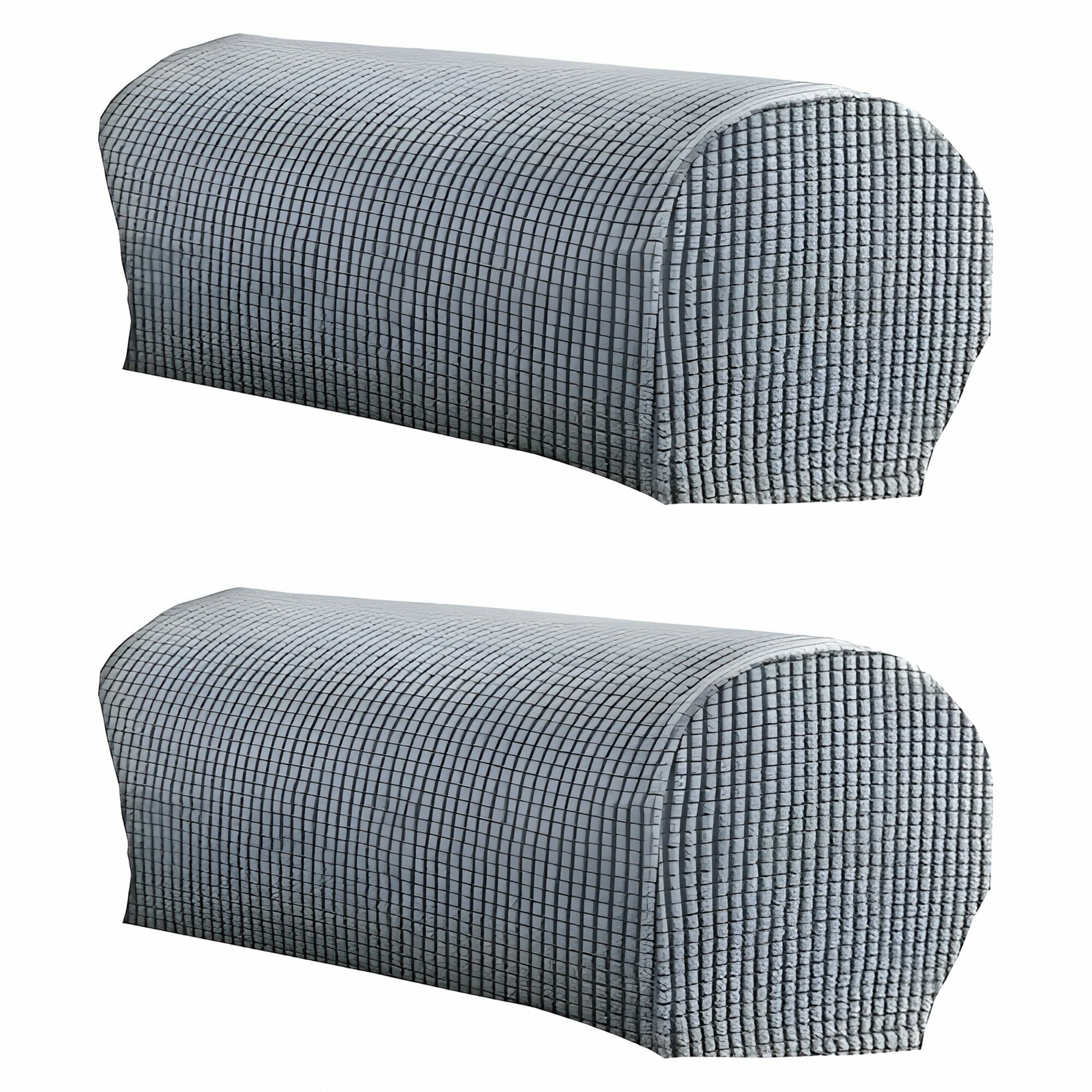 Эластичные чехлы для подлокотников кресел и диванов 2 шт, защитные с антискользящим эффектом и завинчивающимися штырями