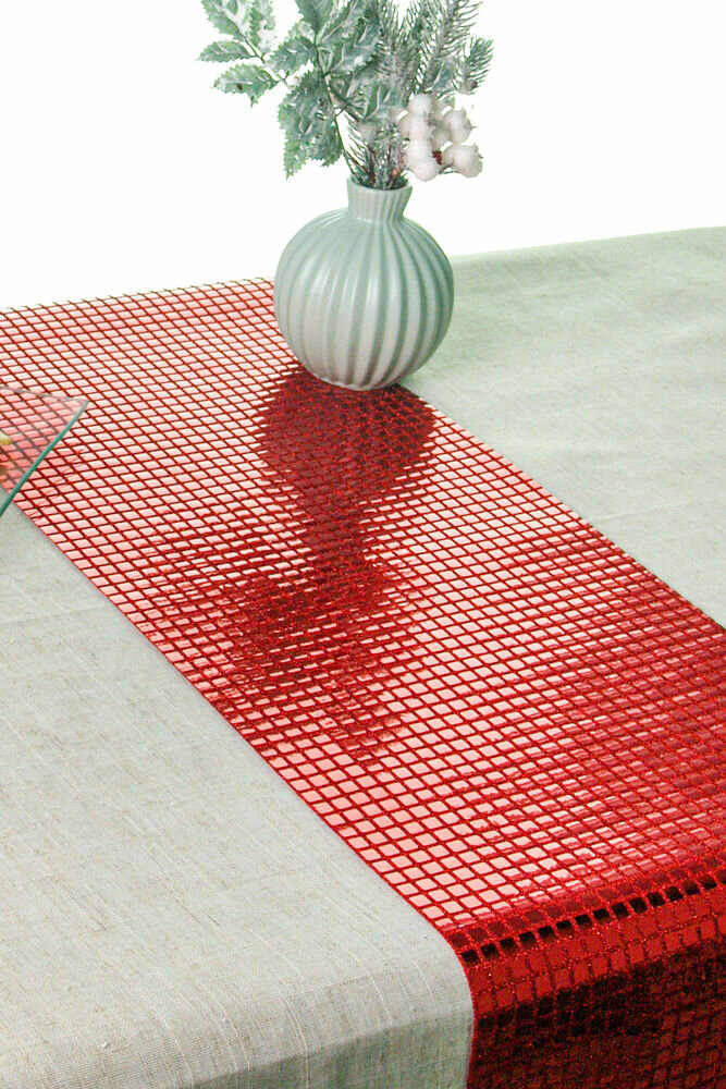 Ткань с пайетками для декорирования фестиво, красный, 200х28 см, Koopman International 767614390