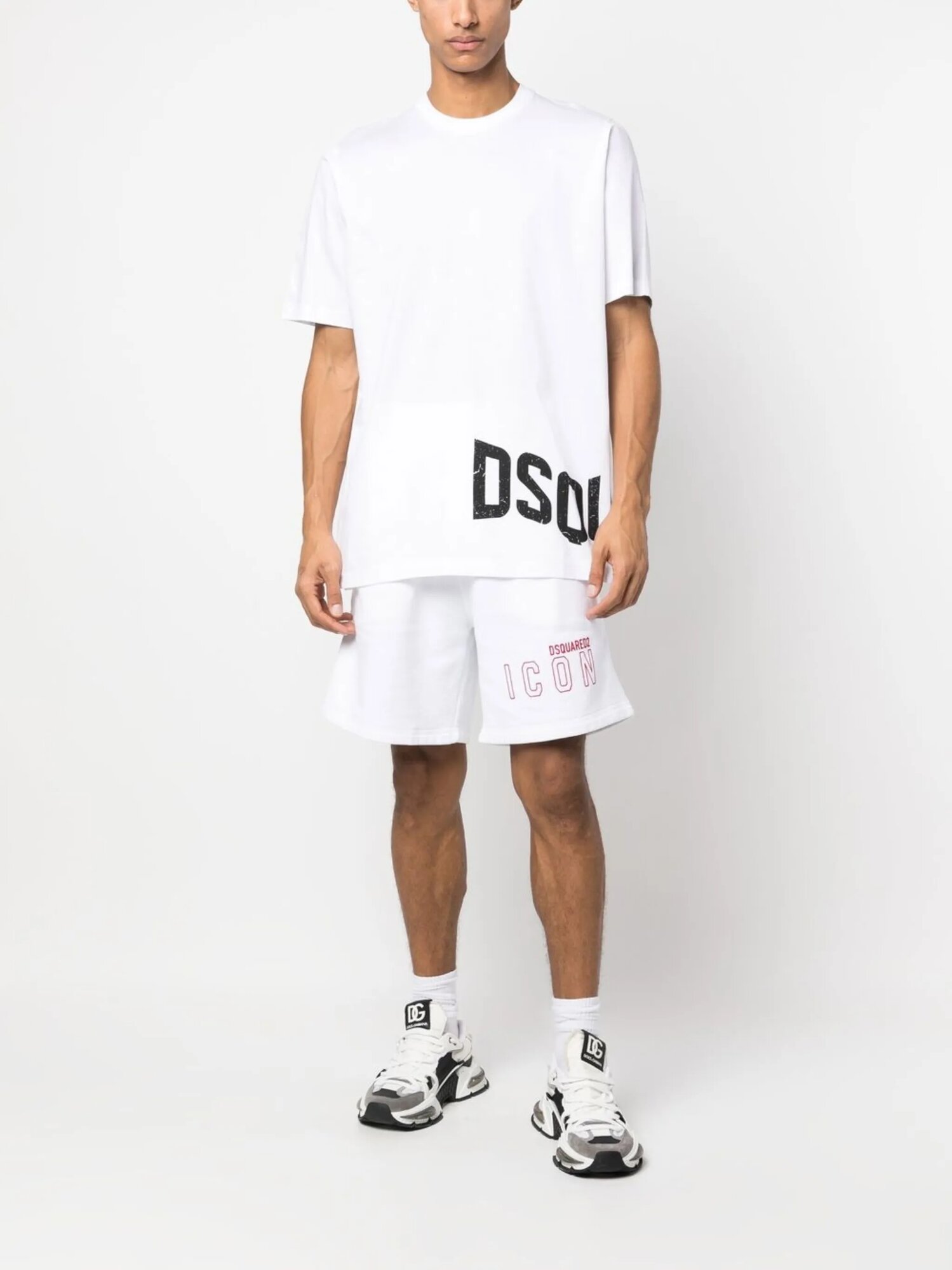 Футболка DSQUARED2, размер S, белый — фото 1