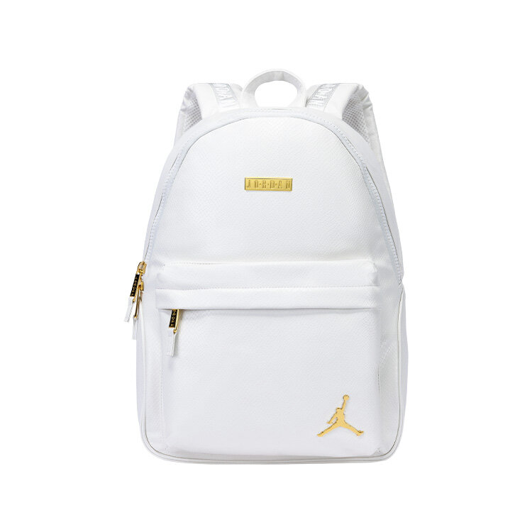 Рюкзак унисекс Jordan PU With Leather Regular, White Gold, кожаный