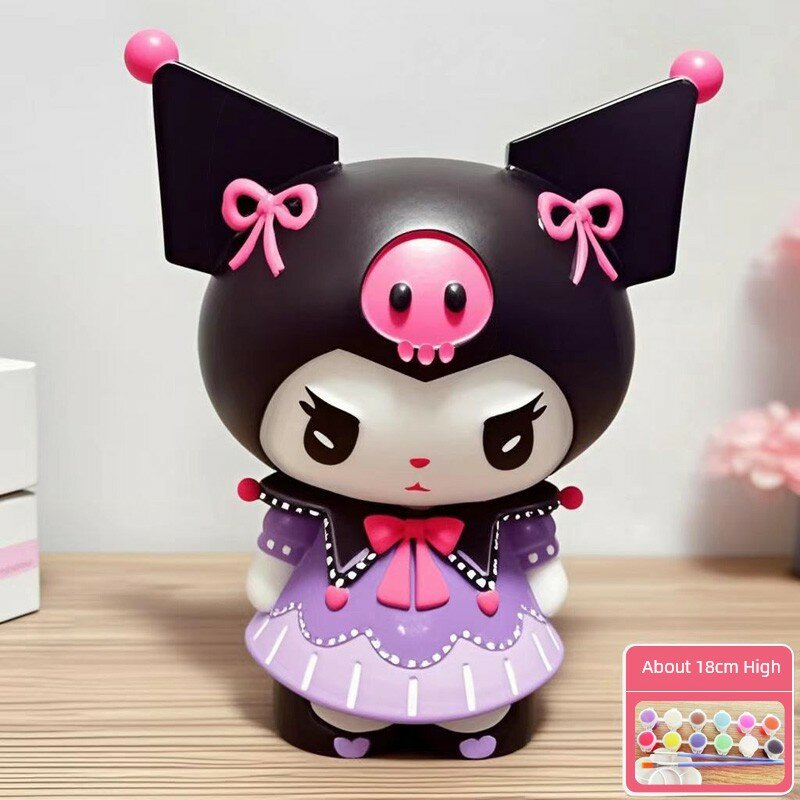 Набор для творчества: раскраска-гравюра Hello Kitty (без гипса), сделай сам, ручная роспись, игрушка для детей (TikTok)