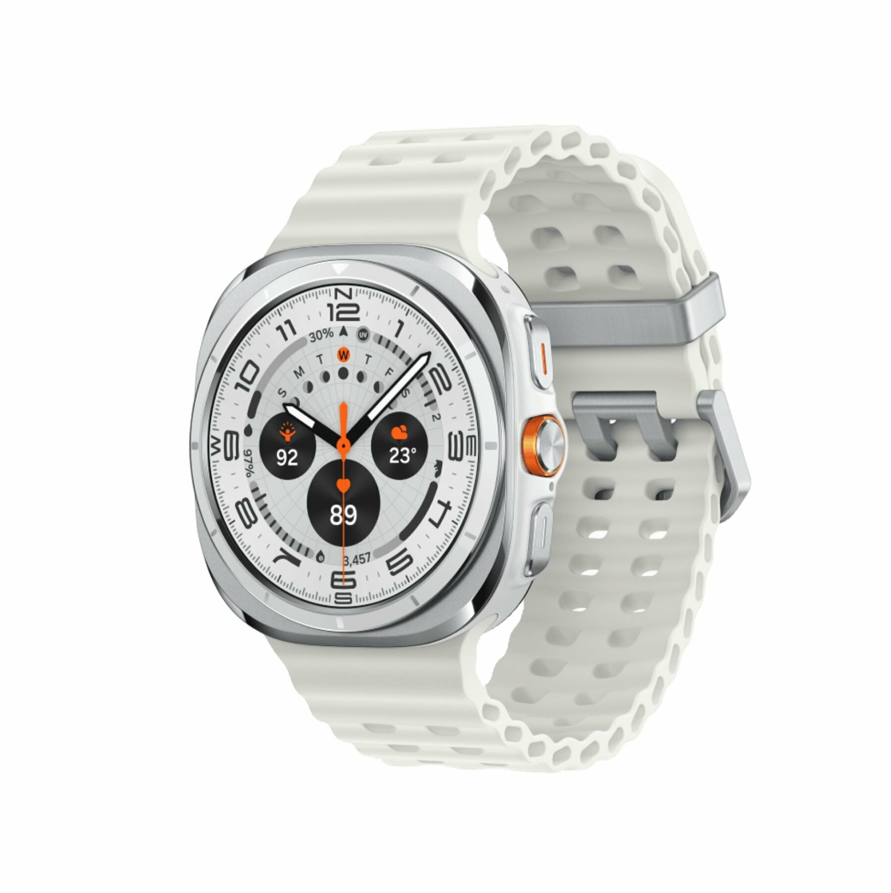 Умные часы Samsung Galaxy Watch Ultra (2025) LTE 47mm Titanium White Marine Band White
