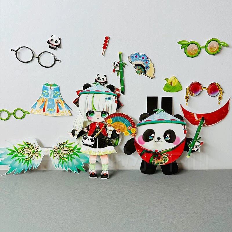 Подвижная бумажная кукла Эгман, вокалист группы Yaoxing Jia Long Jingjing Xingdailu, аниме-фигурка с подвижными