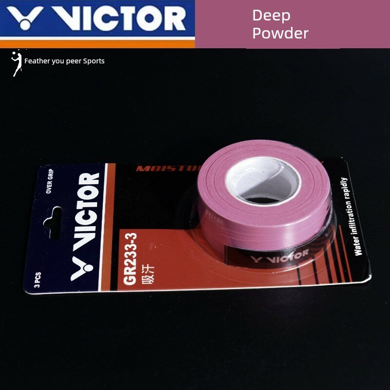 Аутентичная ракетка для бадминтона VICTOR Victory, резиновая теннисная ракетка, нескользящая, GR233-3 Victor,