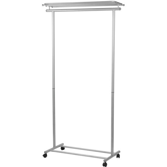 Вешалка напольная Мебелик на колесах М 9 металлик