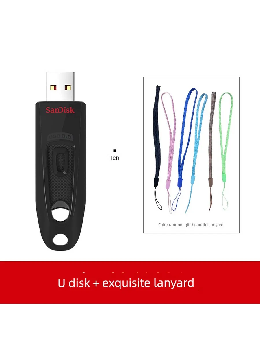 Флеш-накопитель Sandisk Ultra SDCZ48-032G-U46 32 Гб, USB 3.0, черный