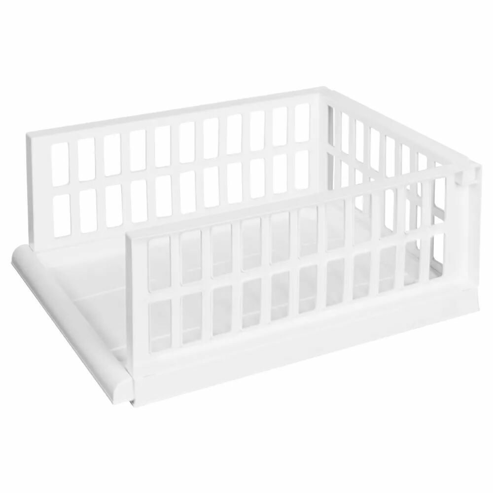 Органайзер Econova с выдвижной полкой, на роликах, smart L, 450х345х180 мм, белый 435264516