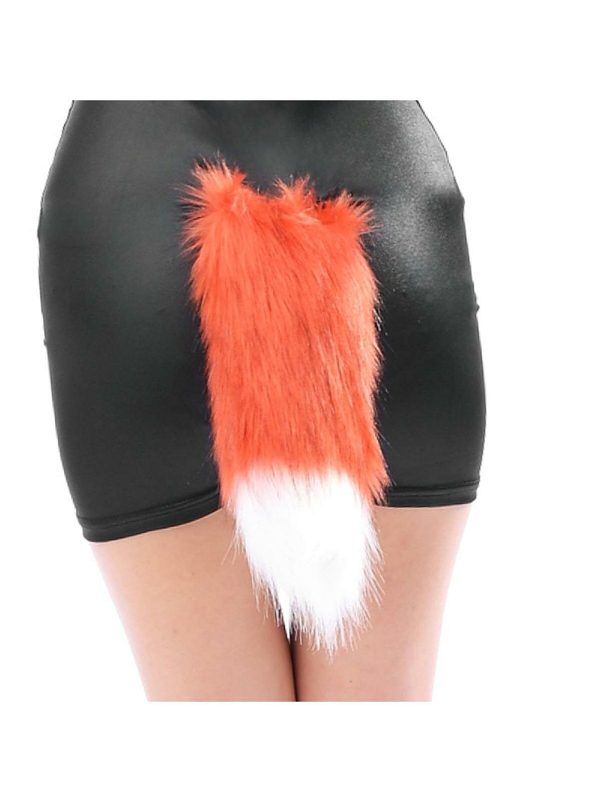 Хвост плюшевый для костюма (волк, кот, лиса)