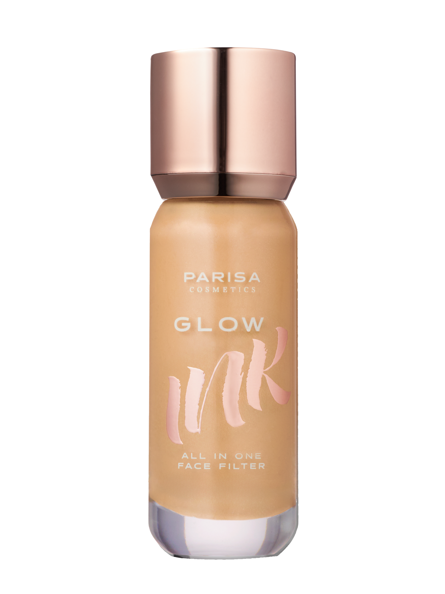 Тональная основа Parisa Glow Ink, с эффектом сияния, тон: 204, 25мл