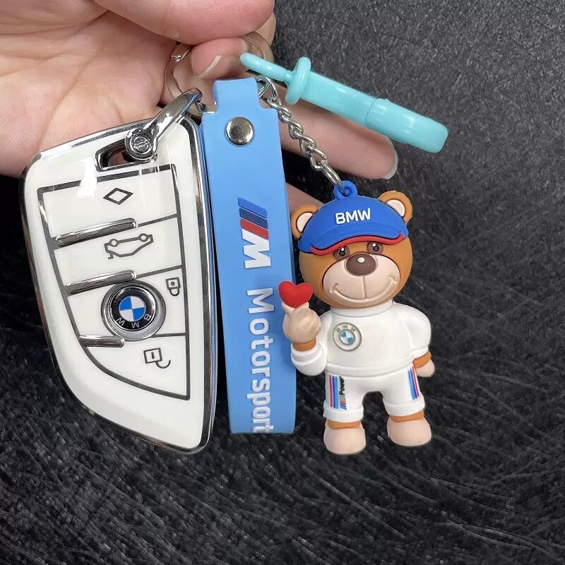 Брелок для ключей BMW Bear Doll Blade Square 3, серия 5 x1, мини-брелок для ключей, высококачественный оригинальный