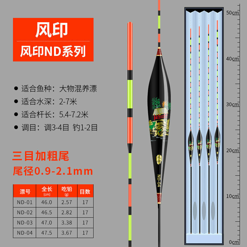 【Набор из 4】Нано поплавки, ручная роспись, высокая чувствительность, легкий поплавок для карася, привлекательный поплавок с утолщенным хвостом для карпа