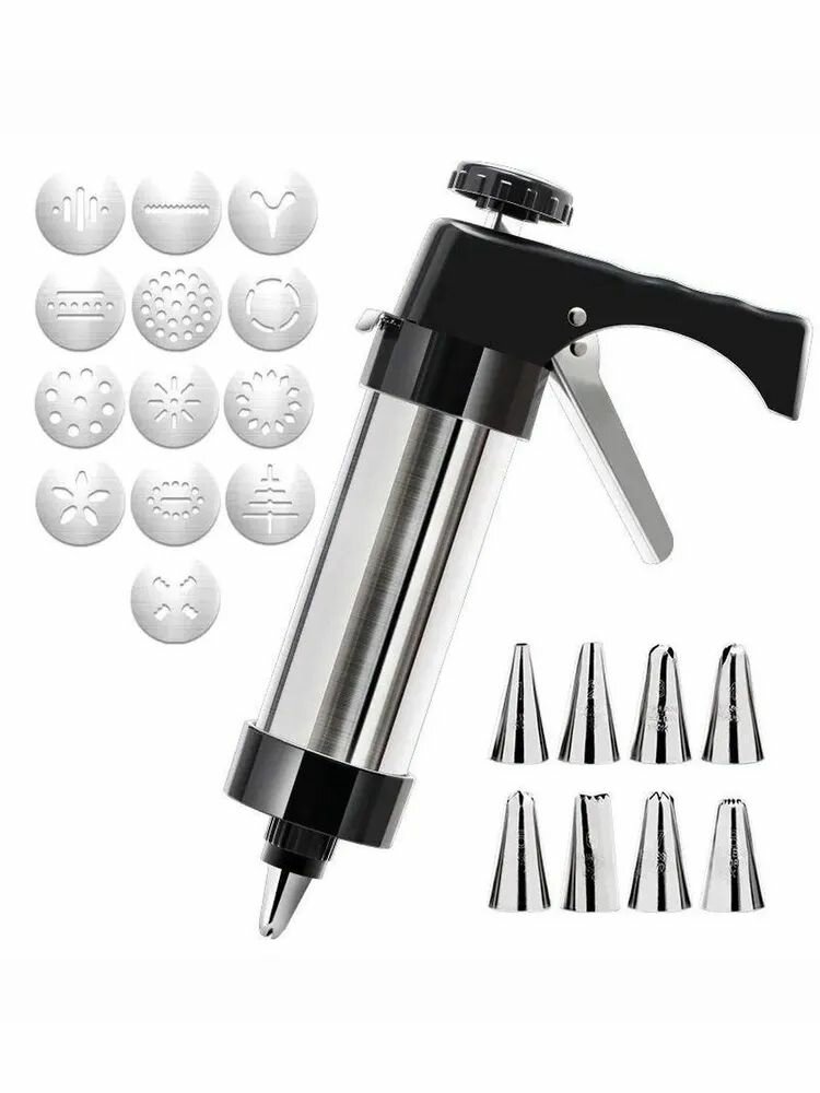 Шприц кондитерский, насадок: 8 шт, мешков: 13 шт