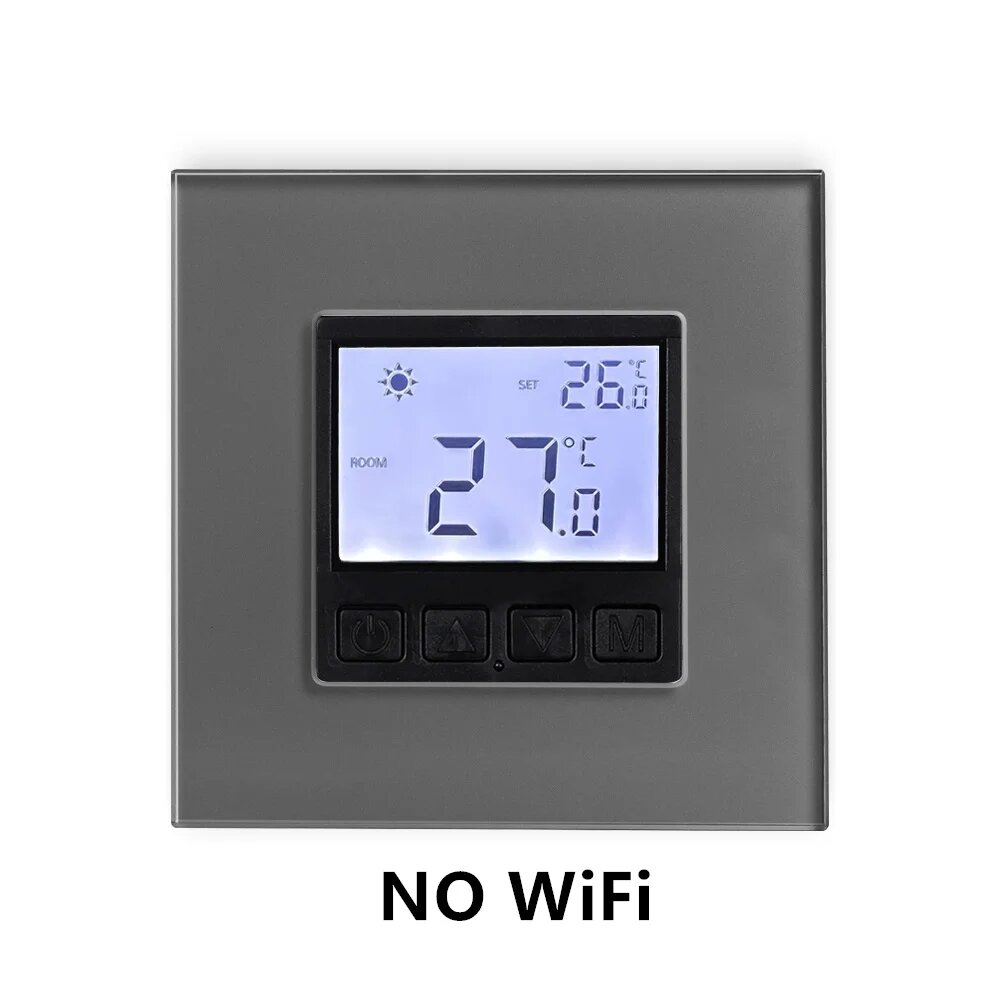 Bingoelec Tuya Wi-Fi Термостат для теплого пола No WiFi grey